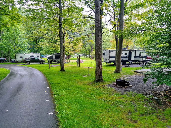 Camping with conveniences&mdash;where you can commune with nature while still having neighbors close enough to borrow that forgotten bottle opener.