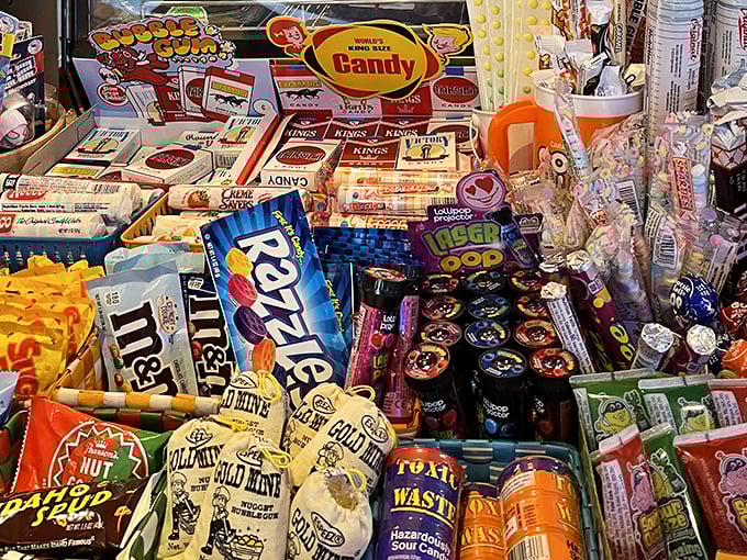 A treasure trove of nostalgic candy fills every corner, proving Great Shakes understands that sometimes being an adult means eating like a sophisticated child.