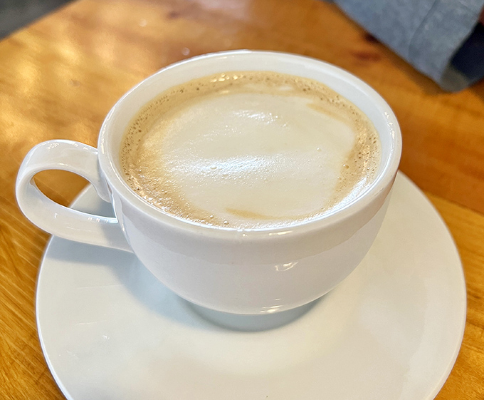 Coffee isn't just a beverage here&mdash;it's a supporting actor that deserves its own award for keeping the breakfast symphony perfectly balanced. 