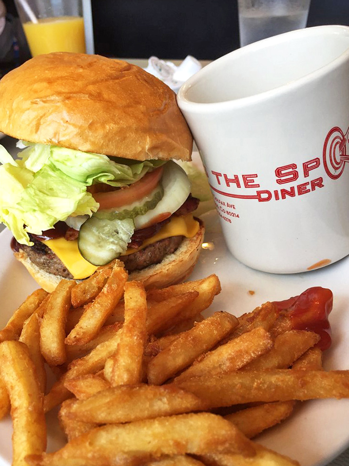 The burger-coffee combo—nature's perfect pairing. One builds you up while the other keeps you going, like Batman and Alfred.