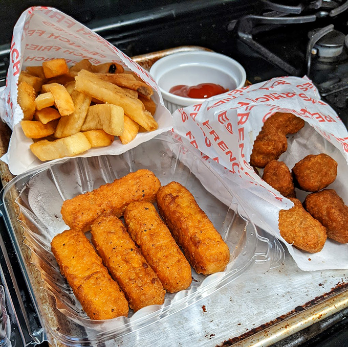 Golden-brown perfection with cheese oozing from every angle. If sandwiches could win beauty pageants, this one would take the crown.