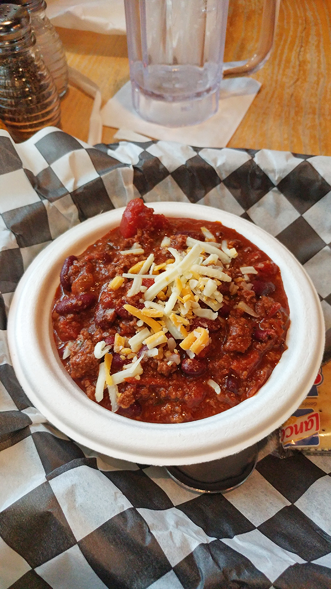 This isn't just chili&mdash;it's a spicy, meaty symphony topped with a snowfall of cheese that makes winter in Pennsylvania seem like a good idea.
