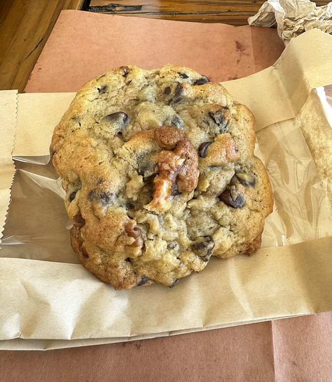 They don't call it a "big ass cookie" for nothing. This chocolate chip behemoth is what happens when dessert gets serious.