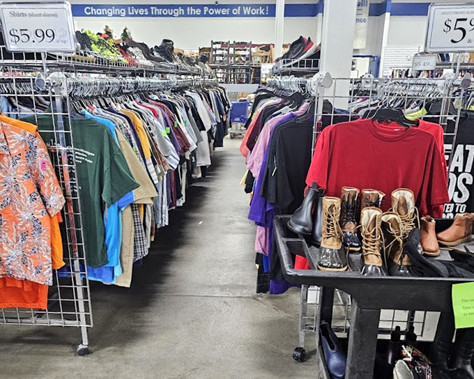 Changing Lives Through the Power of Work isn't just a slogan – it's what happens when you find that perfect shirt for under six bucks.