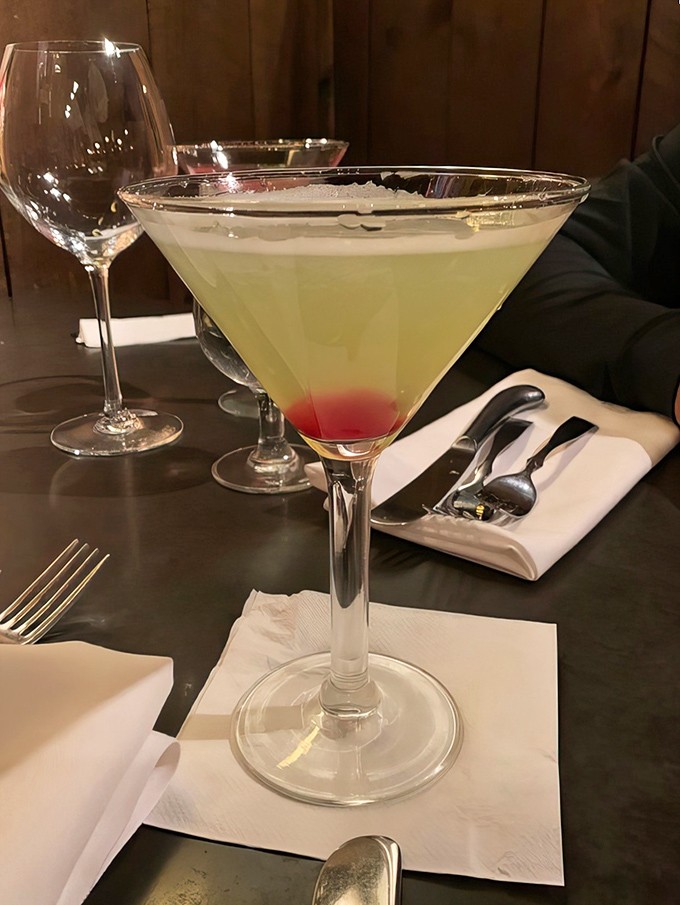 A cocktail that's part science, part art, and entirely worth savoring. That cherry at the bottom isn't just decoration &ndash; it's a promise.