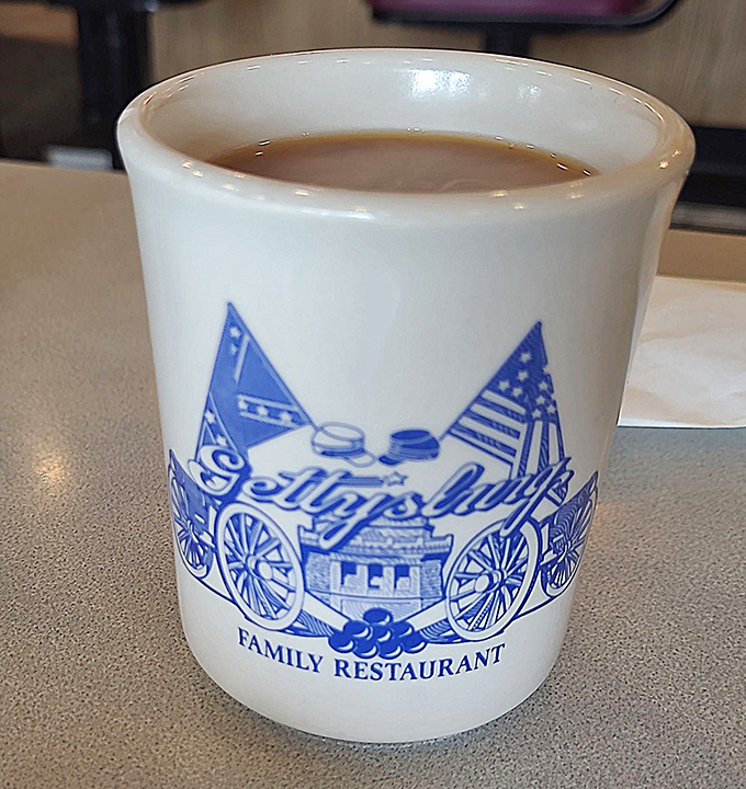 Coffee served in a mug that knows its history. In Gettysburg, even your caffeine comes with a side of Americana.