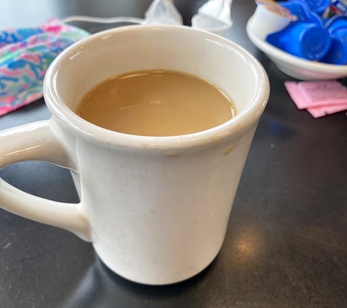 In a world of complicated coffee orders, this honest mug reminds us that sometimes simplicity is the ultimate sophistication.