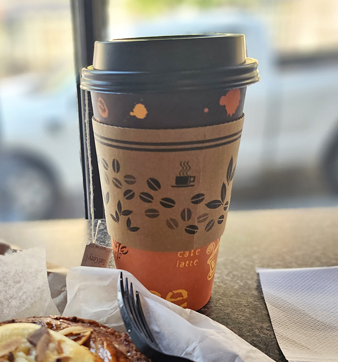 Coffee in a proper cup with a pastry on the side&mdash;civilization's greatest achievement since indoor plumbing and possibly more essential on Monday mornings.