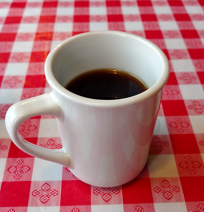 In a world of complicated coffee concoctions, this honest mug reminds us that sometimes simplicity is the ultimate sophistication.