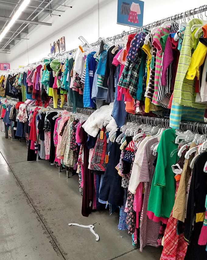 A rainbow explosion of children's clothing proves kids' fashion is the great equalizer&mdash;adorable at any price point.