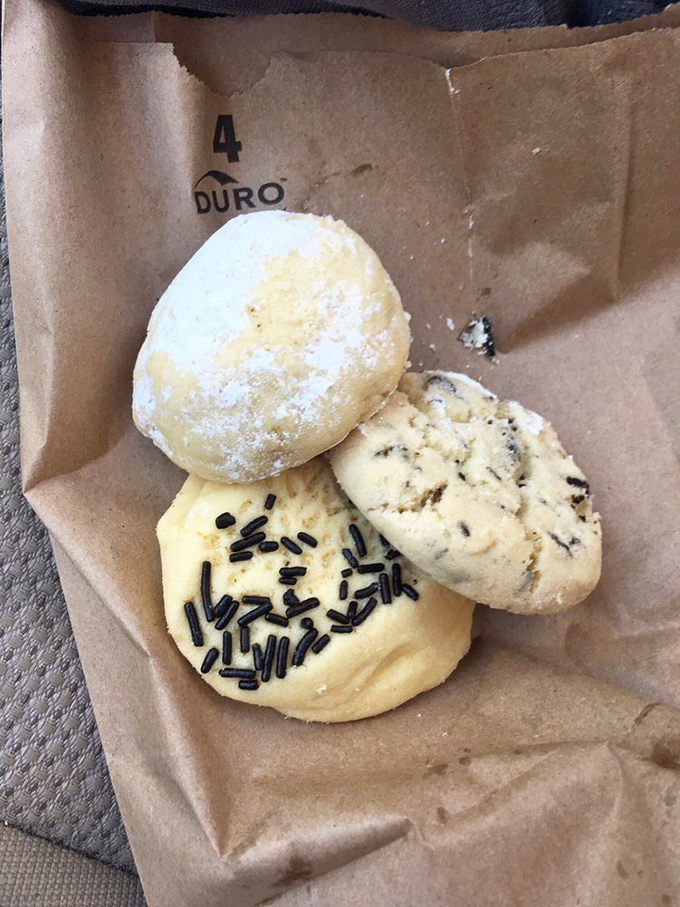 Three little cookies in a paper bag &ndash; simple, unassuming, and about to deliver more joy than most fancy restaurant desserts ever could.