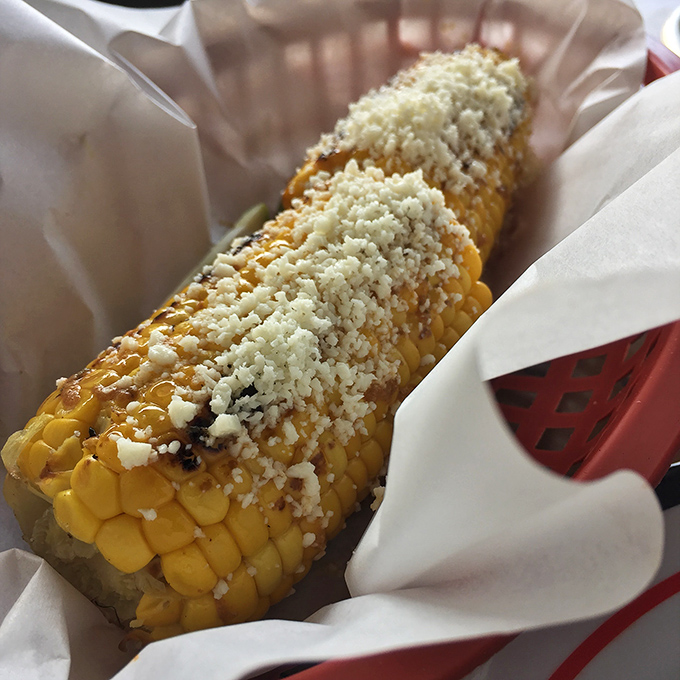 Elote that puts regular corn on the cob in timeout. That cotija cheese blanket is what comfort food dreams are made of.