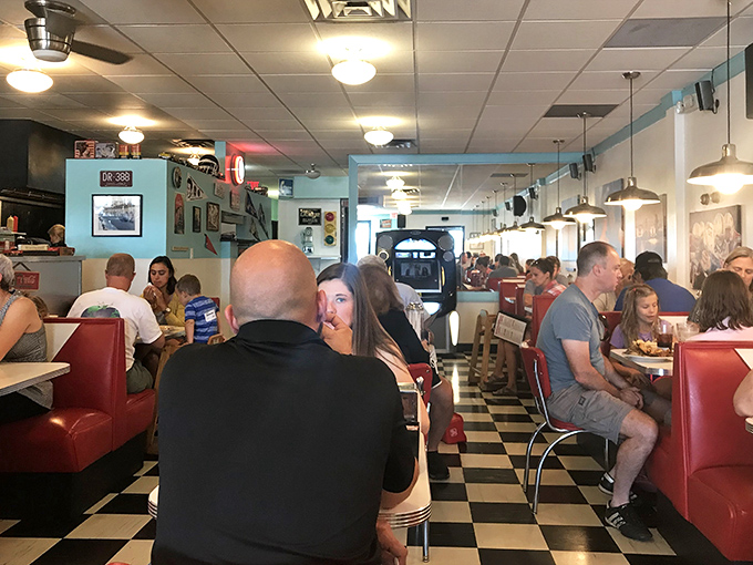 The dining room buzzes with conversation and clinking silverware &ndash; a community gathering place where strangers become neighbors over coffee.