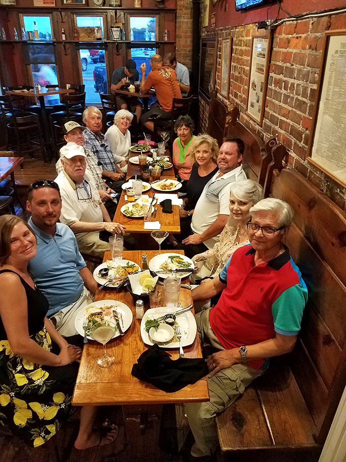 The true measure of a restaurant isn't just its food but the joy around its tables&mdash;this gathering says everything without saying a word.