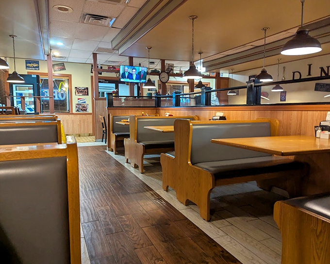 The dining area hums with the beautiful symphony of clinking silverware and genuine conversation&mdash;a soundtrack that enhances every bite.