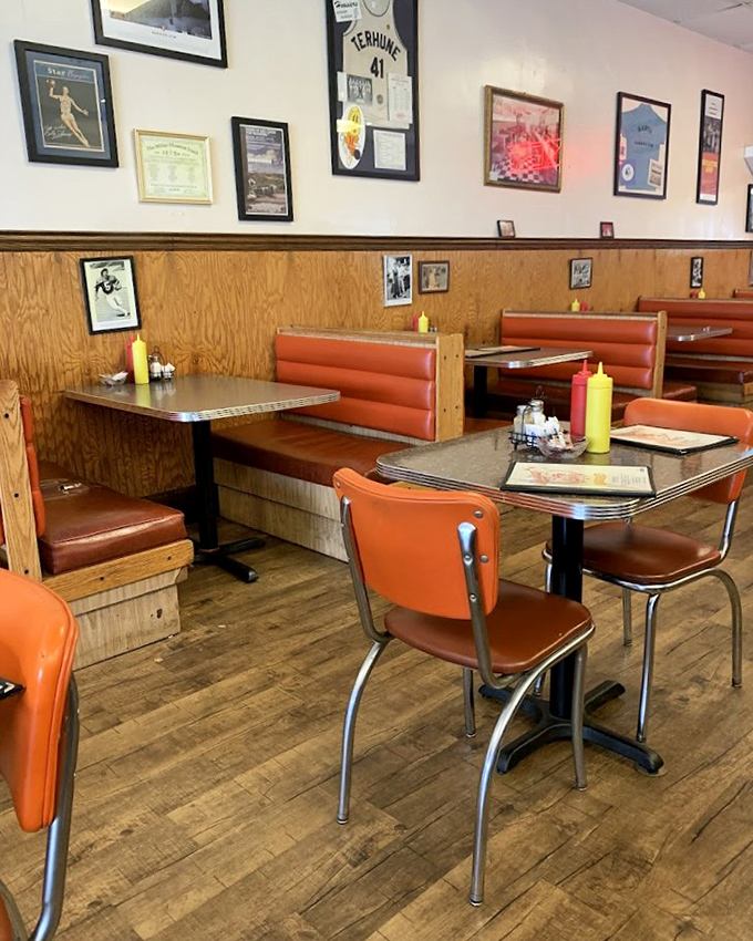 The dining area isn't designed by an Instagram influencer&mdash;it's perfected by decades of elbows, conversations, and coffee refills.