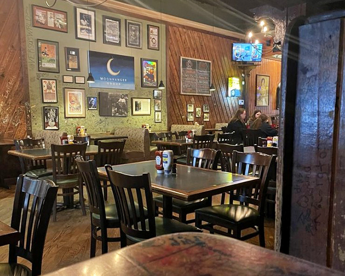 The dining area whispers stories of legendary meals past while promising your visit might become part of Macon's culinary folklore.