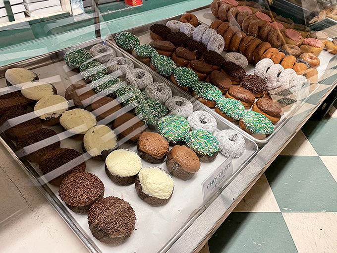 Donut display case or museum of edible art? The sprinkles alone deserve their own exhibition at the Carnegie.