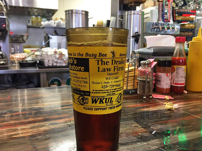 Even their sweet tea comes with a side of community spirit, served in cups that showcase local businesses&mdash;Southern hospitality in liquid form.