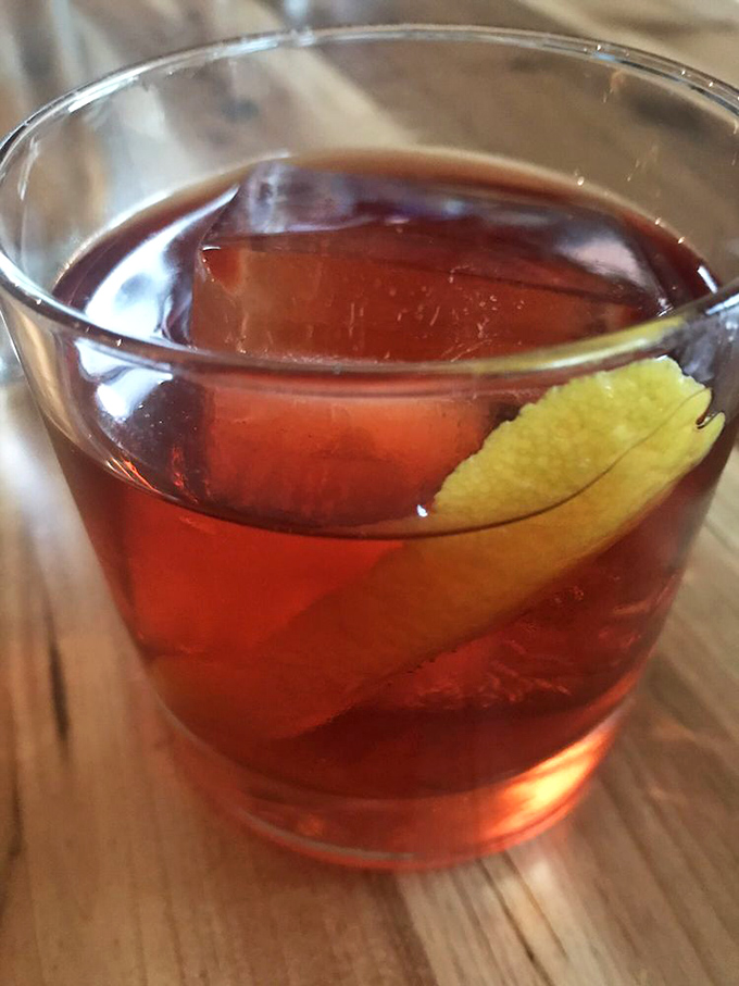 This isn't just a cocktail&mdash;it's a supporting character in your pizza experience, playing its role with subtle complexity and perfect timing.