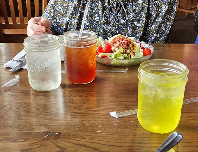 Mason jar drinks served with country flair&mdash;because somehow sweet tea and lemonade just taste better when sipped from proper glass jars.