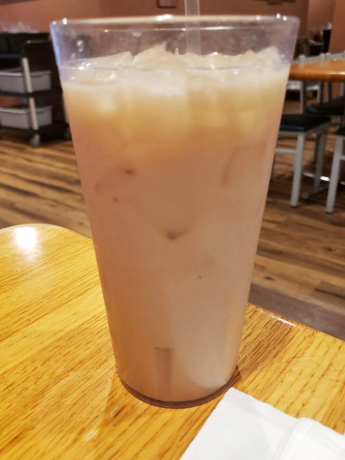 The horchata at Micha's comes ice-cold and creamy, the perfect firefighter for taste buds dancing with chile heat.