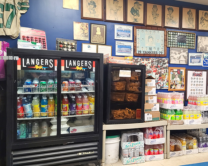 The drink cooler &ndash; a rainbow of thirst-quenching possibilities standing at attention, waiting to complement your sandwich masterpiece.