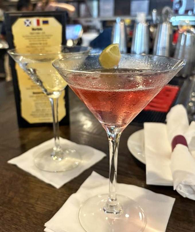 Cocktail hour gets a rosy glow with these martinis, proving that sometimes the best appetizer is actually sippable and comes with a twist.