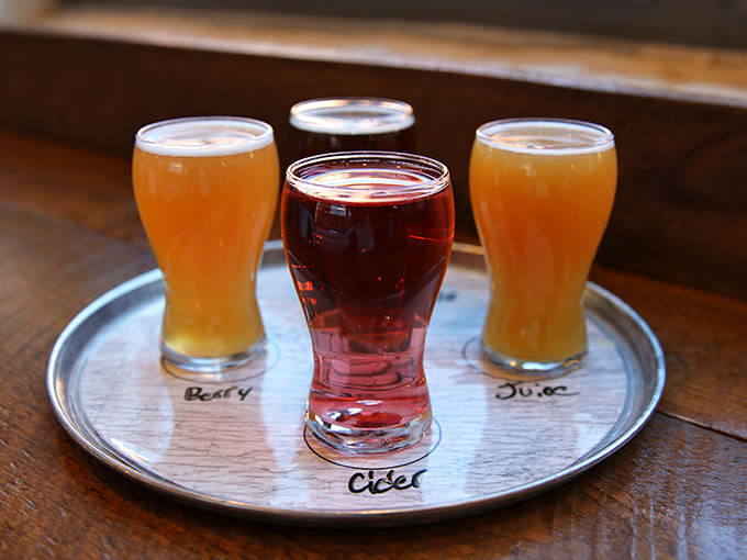 The holy trinity of beverages&mdash;beer, cider, and more beer. A flight that takes you places without the hassle of airport security.