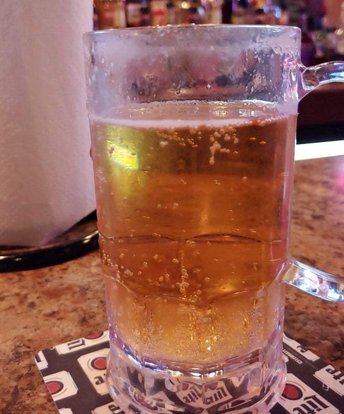 Cold beer in a frosty mug&mdash;the universal language of "relax, you've arrived." The perfect companion to cut through rich barbecue flavors.