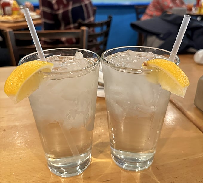 Those lemon wedges aren't just for show&mdash;they're the supporting actors in this refreshing beverage production.