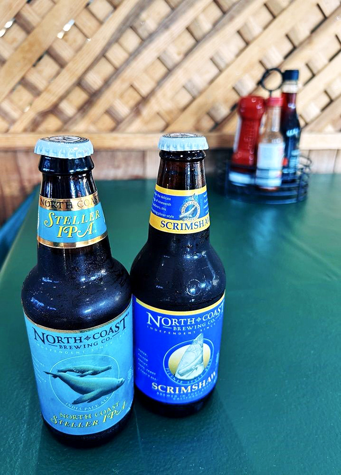 Local craft beers that pair with seafood like Astaire with Rogers. North Coast Brewing knows what fishermen (and fish-eaters) want after a long day.