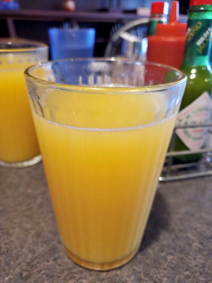 Fresh-squeezed sunshine in a glass! Their orange juice brings a bright, tangy counterpoint to all those delicious breakfast carbs.