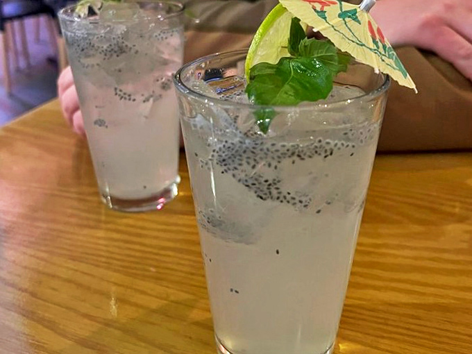 Refreshing beverages with chia seeds floating like tiny flavor bubbles&mdash;hydration never looked this interesting or Instagram-worthy before.