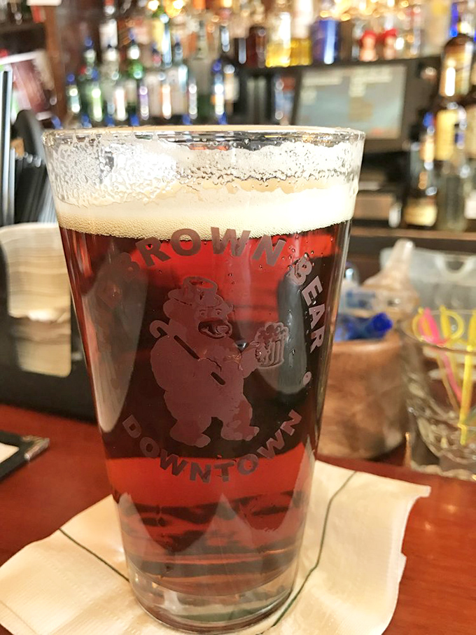 Their branded glass isn't just holding beer &ndash; it's containing liquid happiness, served with a side of small-town charm.