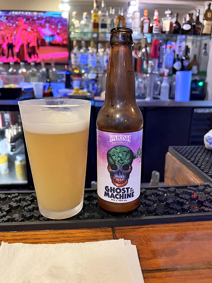 Nothing complements Louisiana seafood like a local brew. That Ghost in the Machine beer has a cult following for good reason.