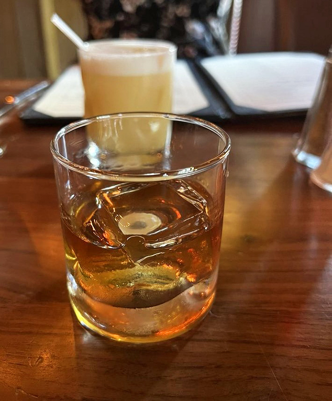 An Old Fashioned that looks like liquid amber in the afternoon light&mdash;the kind of drink that makes you want to solve mysteries or write the Great American Novel.