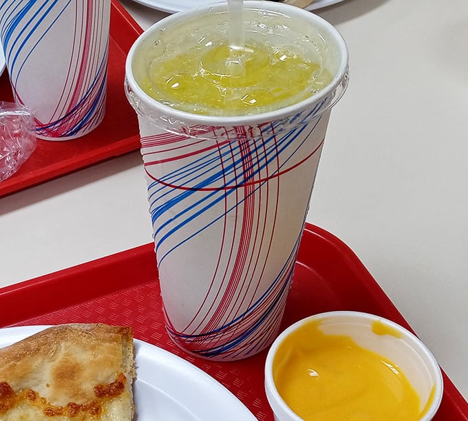 That moment when your drink is sweating almost as much as you are while waiting for your pizza to arrive.