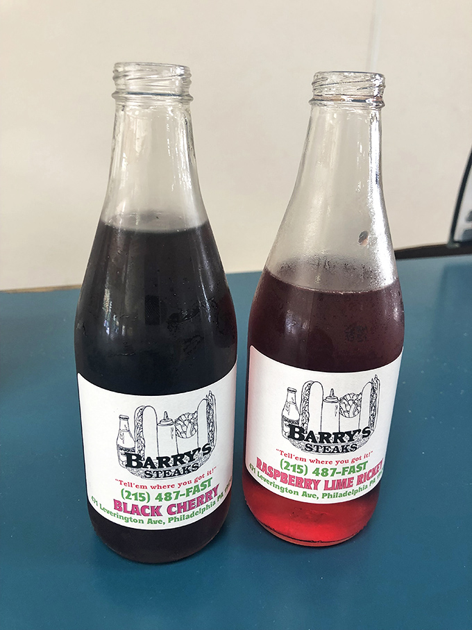 Barry's branded sodas prove they're all-in on the experience &ndash; even the beverages wear the home team colors.