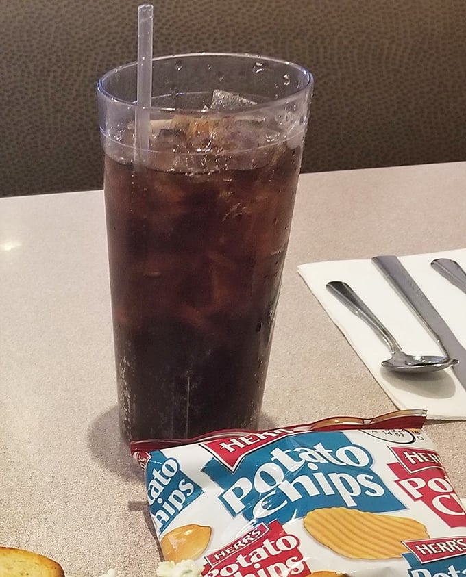 Simple pleasures done right &ndash; sometimes a cold drink and good food are all you need for happiness.