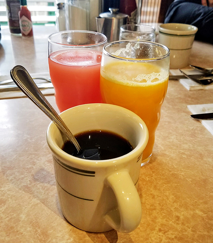 Fresh-squeezed juices and coffee that prove sometimes the simplest pleasures deliver the greatest rewards absolutely perfectly.