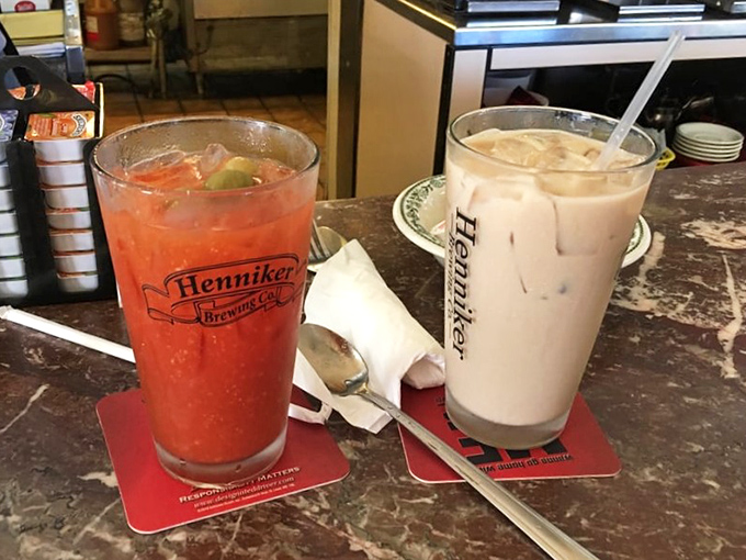 Decisions, decisions&mdash;a ruby-red Bloody Mary or creamy iced coffee? At Union Diner, the correct answer is often "both, please."