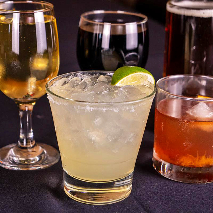 Mickey's bar doesn't do precious cocktails in copper mugs&mdash;just honest pours that complement their legendary steaks perfectly.