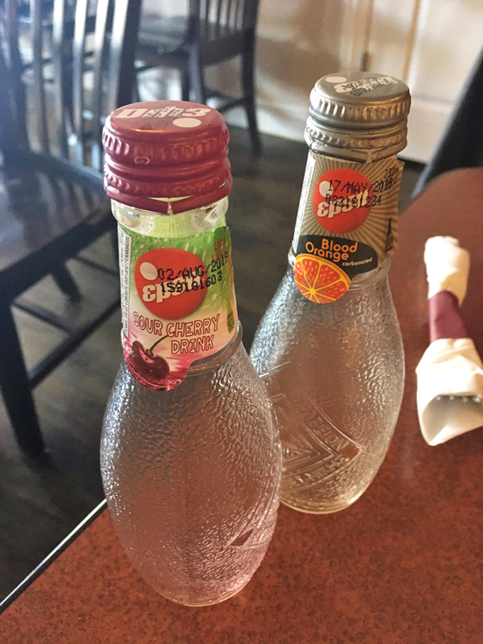 Even the sodas dress up for the occasion, with those distinctive glass bottles that somehow make everything taste more European.