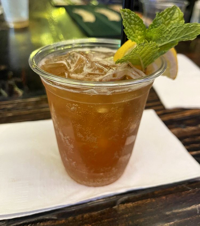 Iced tea with mint and lemon&mdash;because sometimes Southern hospitality and British tradition find common ground in a perfectly brewed glass.