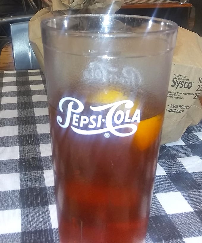 Sweet tea in a Pepsi glass&mdash;the unofficial state beverage of any respectable Southern-inspired eatery worth its salt.