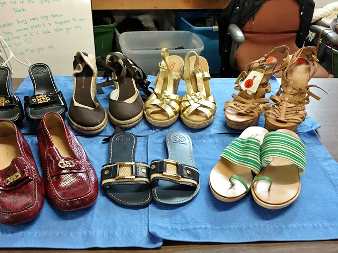 Designer shoes at thrift store prices&mdash;because your feet deserve Cinderella moments without the fairy godmother's budget.