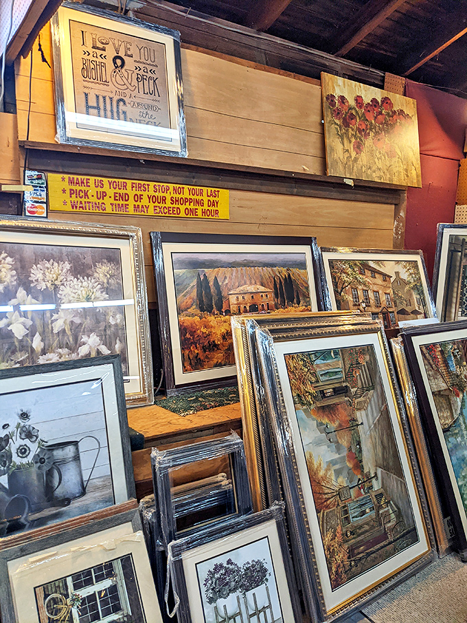 A gallery where every frame tells a different story. One person's discarded art becomes another's perfect statement piece for that empty wall space.