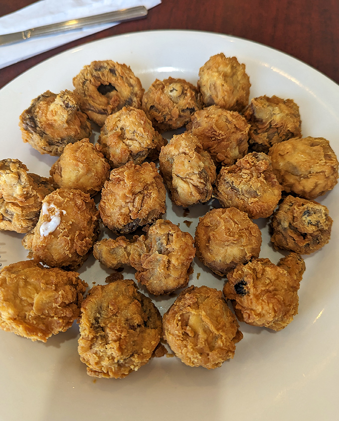 These aren't just fried mushrooms&mdash;they're little crispy universes of flavor that make you question why you ever ate vegetables any other way.