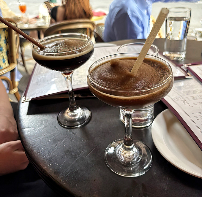 Frozen espresso martinis that solve the age-old dilemma: dessert or nightcap? The answer is gloriously, decadently both.